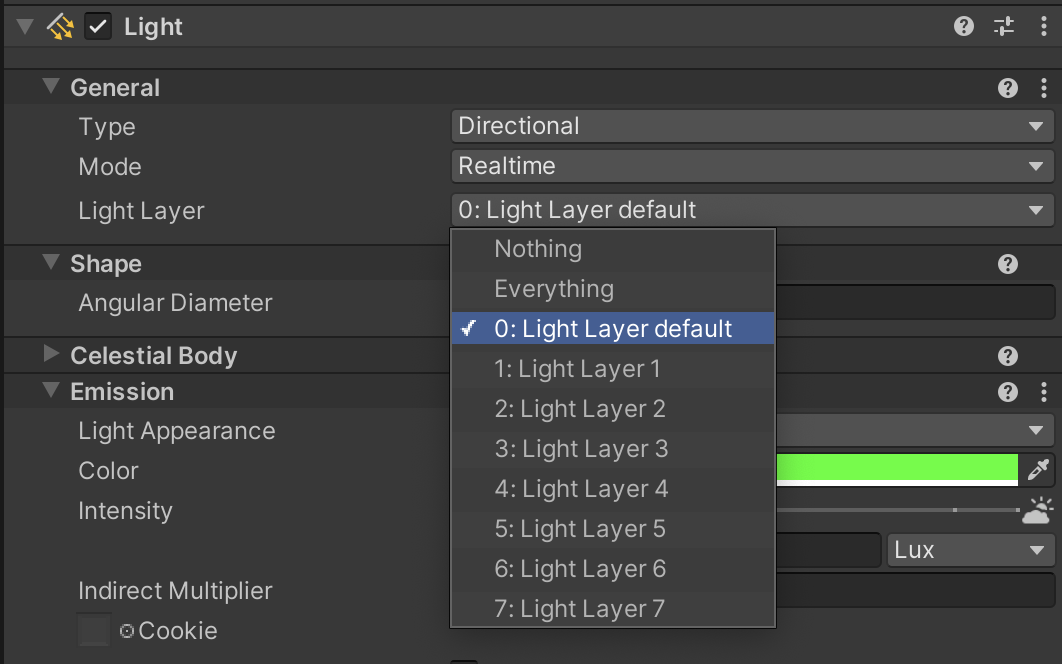 HDRPでカスタムShader -レイヤーが一致するDirectionalLightの影響を受ける・レイヤーで指定したオブジェクトの影を落とす- - 3Dゲーム開発備忘録