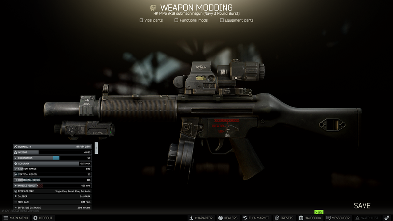 【EFT】MP5で最もリコイルが小さいカスタムをご紹介します(サプあり・なし・おまけ付き) - Genteluブログ