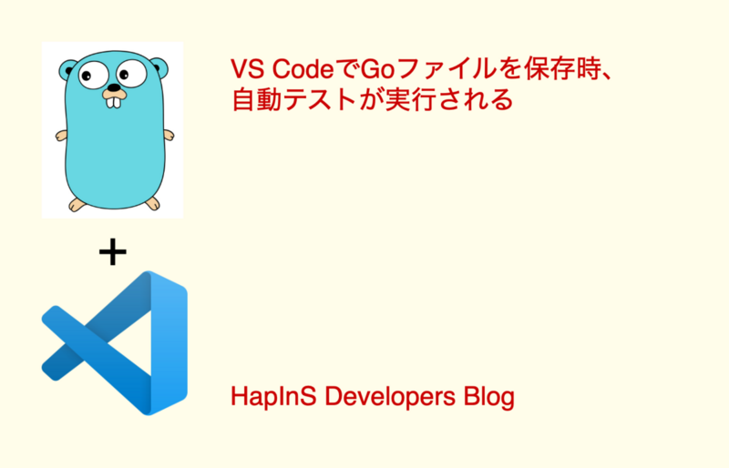VSCodeでGoファイルを保存時、自動テストが実行される - HapInS Developers Blog