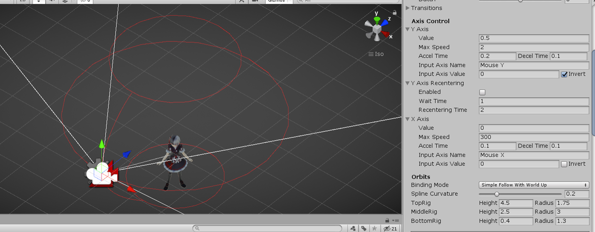 Unity Cinemachine FreeLookCameraを使ってみた - Unity研究所