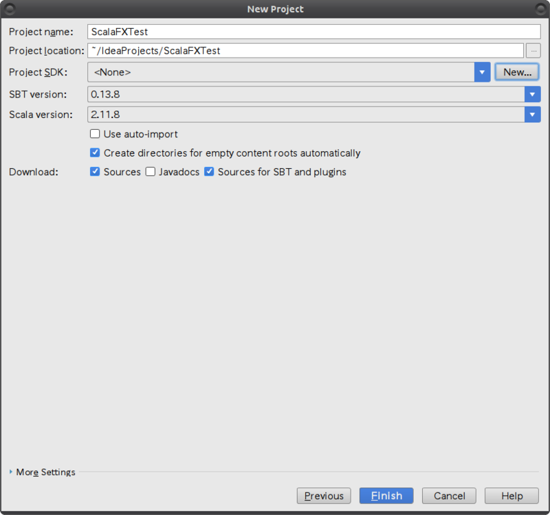 IntelliJでScalaFX+FXML環境を構築する - notepad