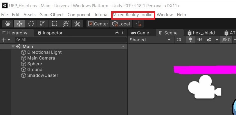 Unity Editor拡張でオリジナルのメニューを追加する。 - 夜風のMixedReality