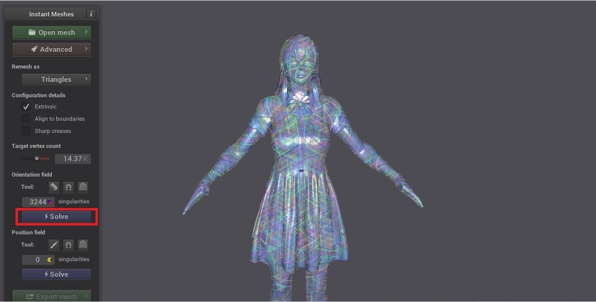 Instant Meshesで3Dモデルのリトポロジーを行う。 - 夜風のMixedReality