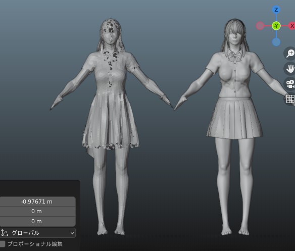 Instant Meshesで3Dモデルのリトポロジーを行う。 - 夜風のMixedReality