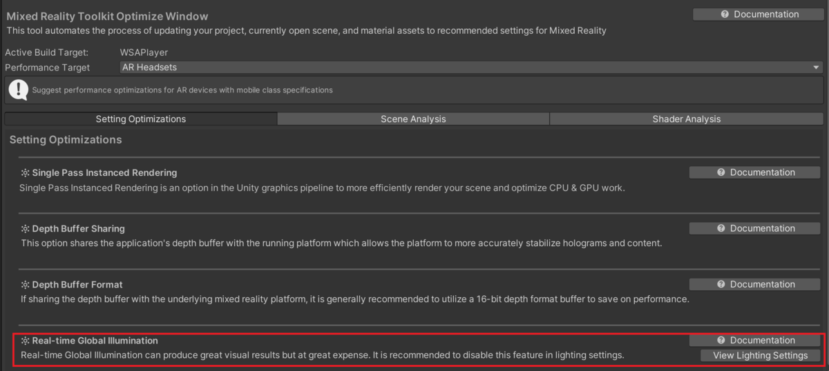 MRTKのOptimize Windowの使い方 HoloLens Adventカレンダー2021 3日目 - 夜風のMixedReality