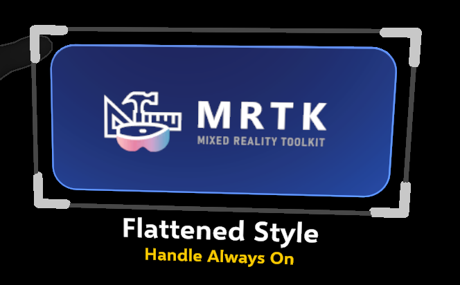 MRTK3のサンプルプロジェクトを見る HandInteractionExamples その⑤BoundsControl 2D - 夜風のMixedReality