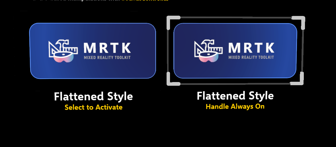 MRTK3のサンプルプロジェクトを見る HandInteractionExamples その⑤BoundsControl 2D - 夜風のMixedReality