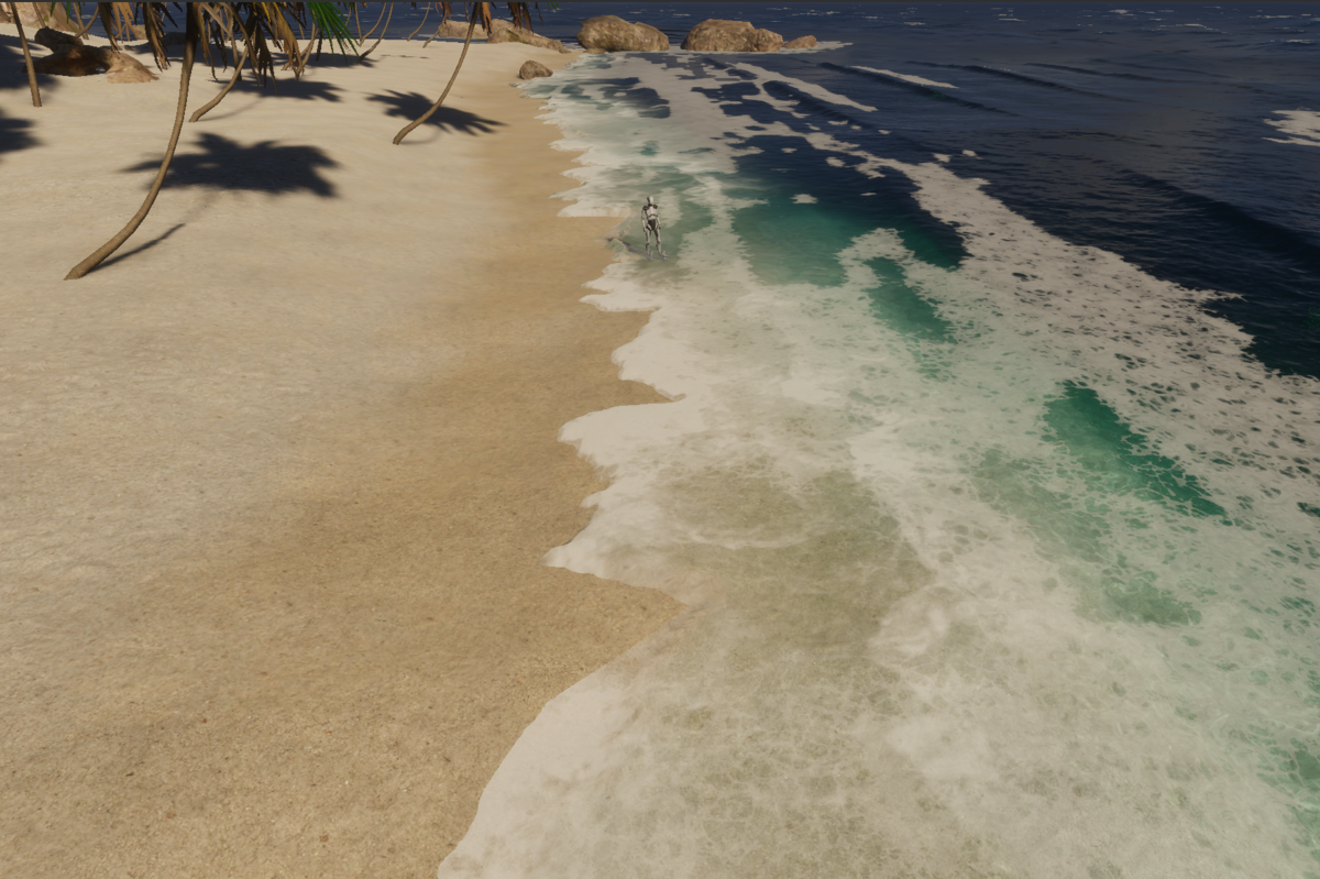 Unity2023で新しくなったWaterSystemを見る アイランド その① - 夜風のMixedReality