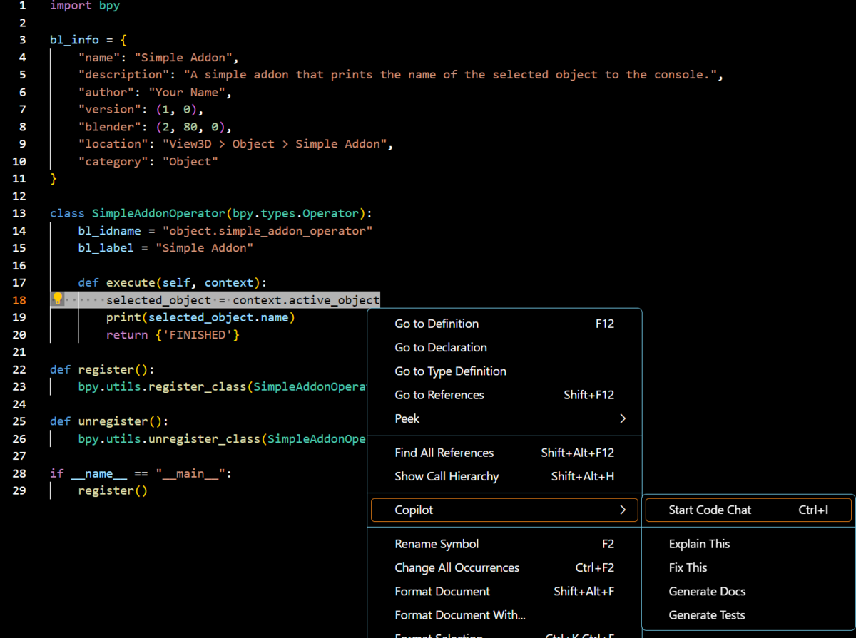 VSCodeでGitHub Copilot Chatを導入する - 夜風のMixedReality