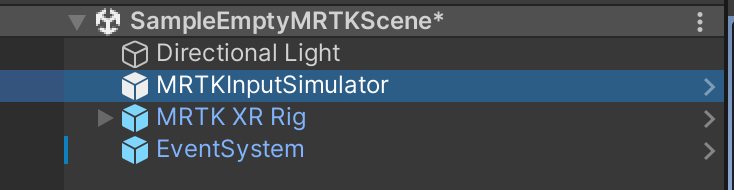 正式リリース版MRTK3のサンプルシーンを実行する SampleEmptyMRTKScene - 夜風のMixedReality