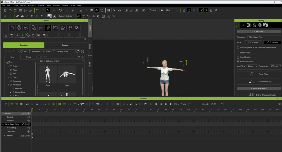 CharactorCreatorからiCloneへモデルをインポートする - 夜風のMixedReality