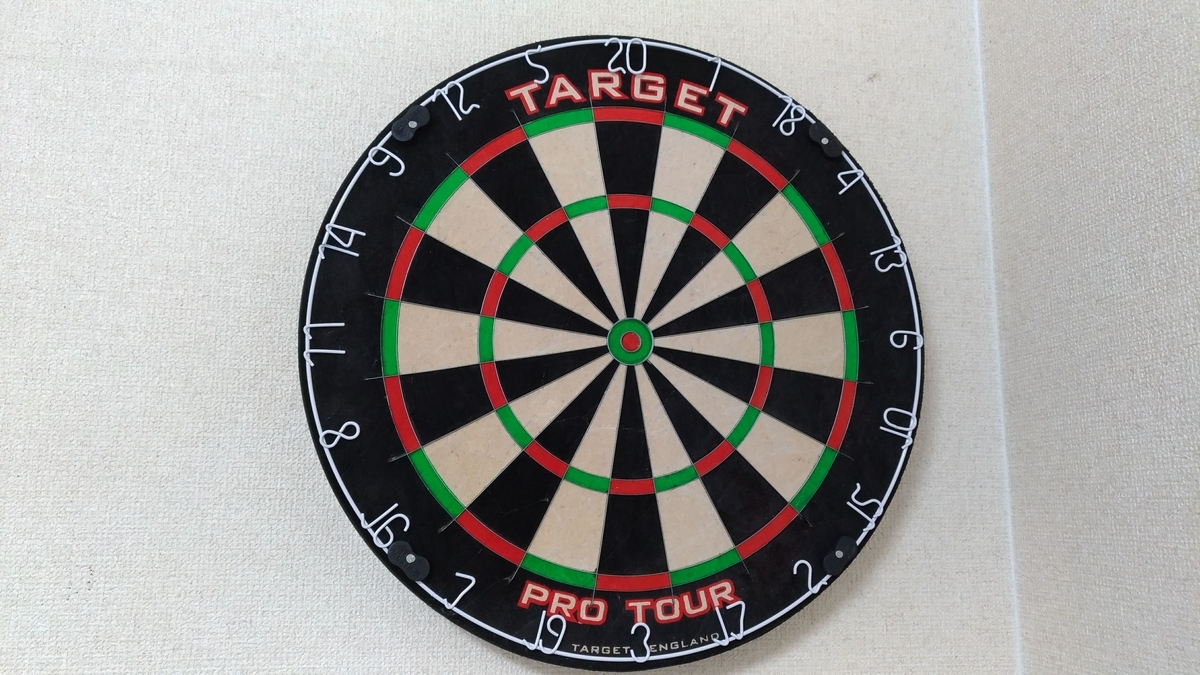【レビュー】ハードダーツボード「TARGET PRO TOUR」を設置＆投げてみた！【動画あり】 - ほーたろダーツ！