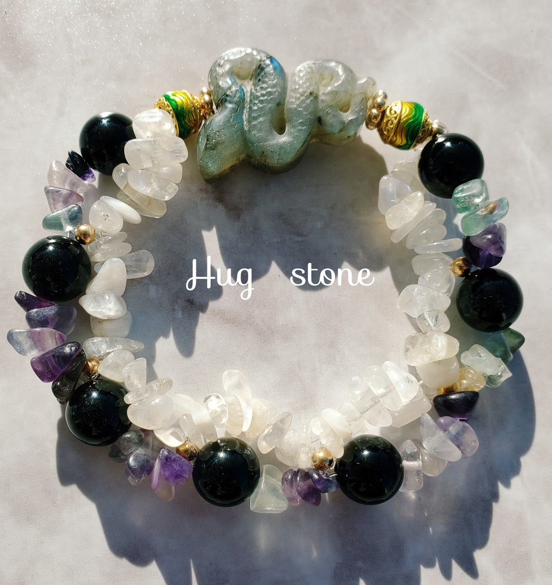 本日の新作ブレスは3点 - Hug_stone 心躍る天然石ブレスレット