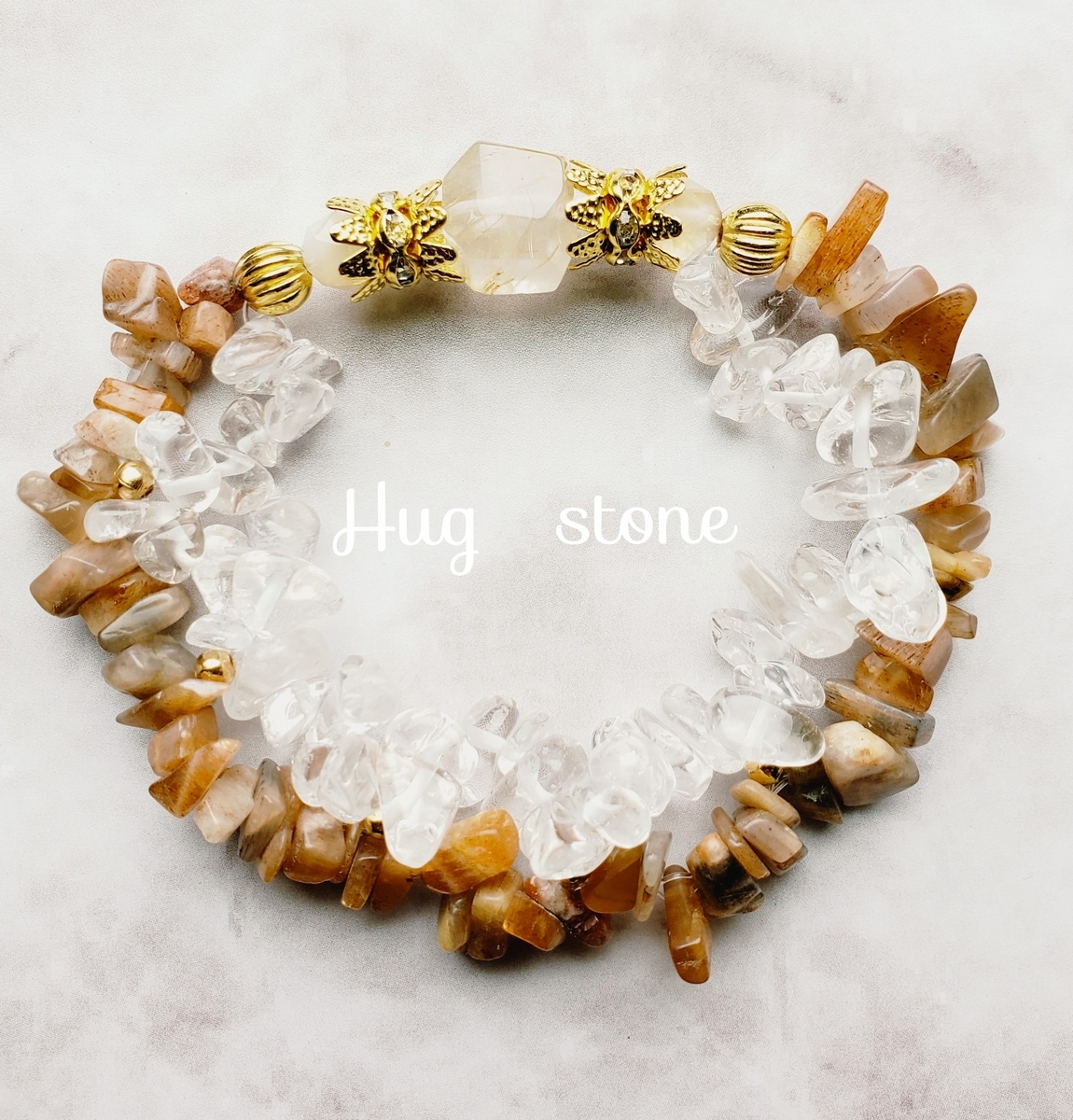 新作発売 天然石ブレスレット - Hug_stone 心躍る天然石ブレスレット