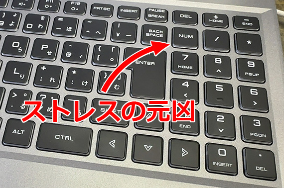 NumLockキーが邪魔すぎるので無効化した - プチメタ3.0
