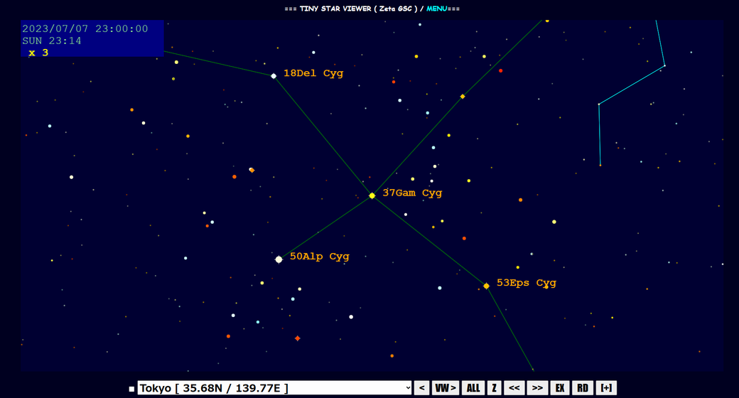 Zeta Version 操作メモ - TINY STAR VIEWER 開発室