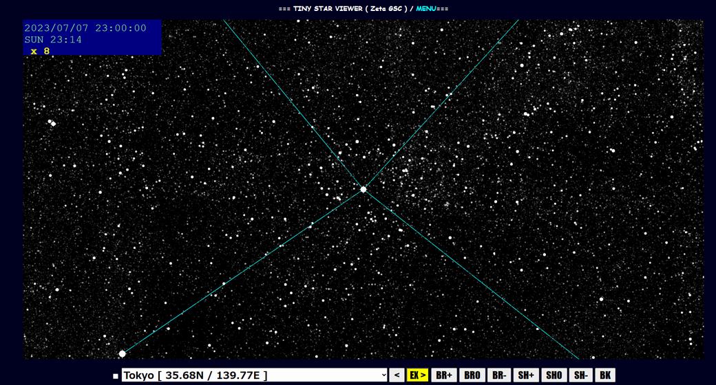 Zeta Version 操作メモ - TINY STAR VIEWER 開発室
