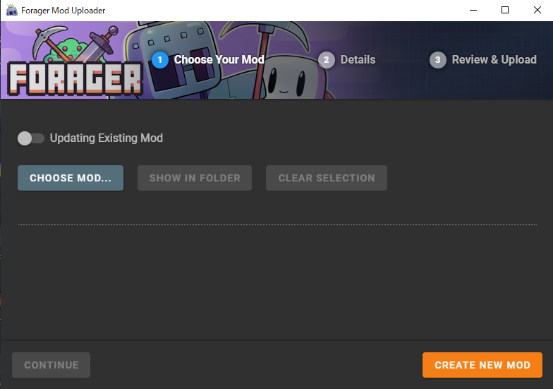 Forager スキンMODの作り方と公開するまで - 燻丸のメモ帳