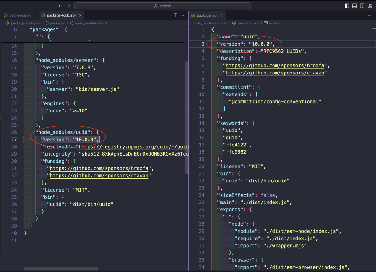 package.jsonにおけるセマンティックバージョンの指定方法について - iimon TECH BLOG