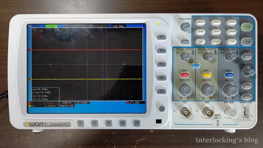 OWON製オシロスコープ(SDS6062)のチャタリング対策を行う - Interlocking’s blog
