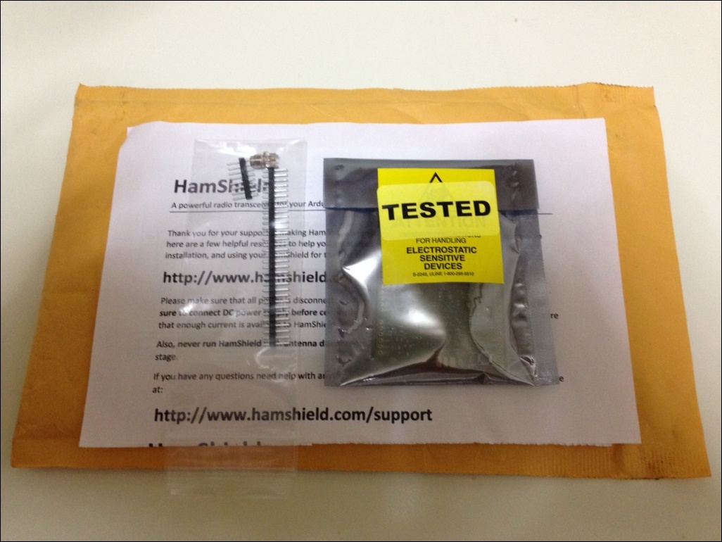 HamShield for Arduino (VHF/UHF transceiver) で遊ぶ ～その1～ - JH1LHVの雑記帳