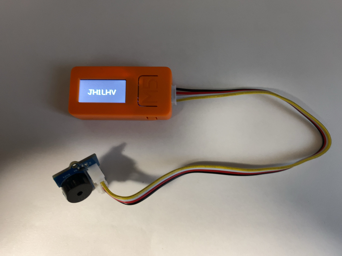 M5StickC + UIFlow で morse を鳴らす ～2～ - JH1LHVの雑記帳