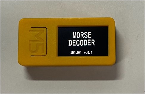 M5StickC Plus2 による CW Decoder の製作 - JH1LHVの雑記帳