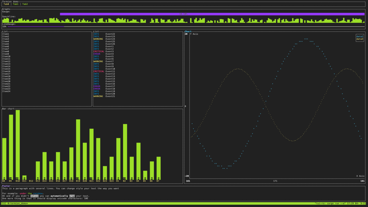 TUI (Text User Interface) のライブラリ tui-rs で CLI を作ってみる。 - k-jun’s blog