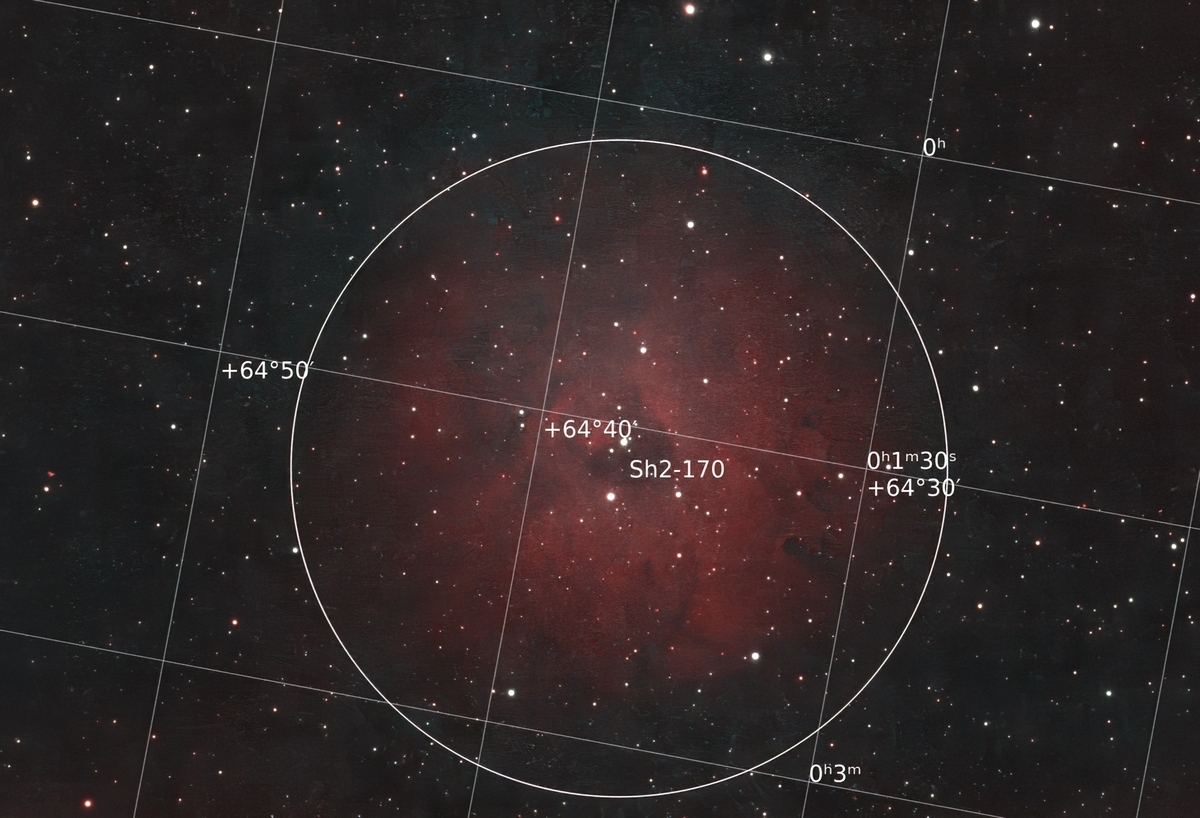 Little Rosette Nebula (Sh2-170)を中心に親子亀撮影 - 後期高齢者が天体撮影に嵌りました