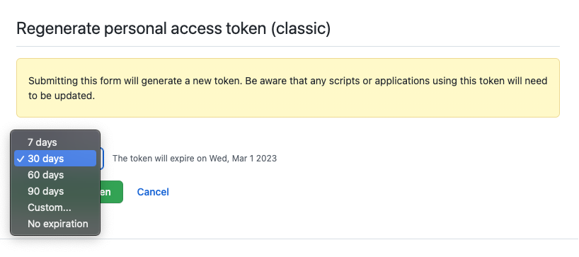 【GitHub】We noticed your personal access token (classic) will expire in 〜 days メールがきたらどうしたらいいか ...