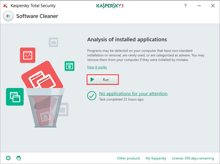 How To Remove Rarely Used Apps Using Kaspersky Total Security ...