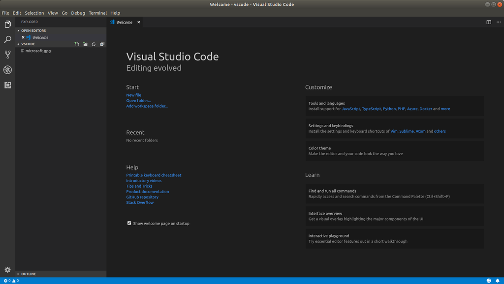 Ubuntu Linux 18.04 LTSに、Visual Studio Codeをインストールする - CLOVER🍀