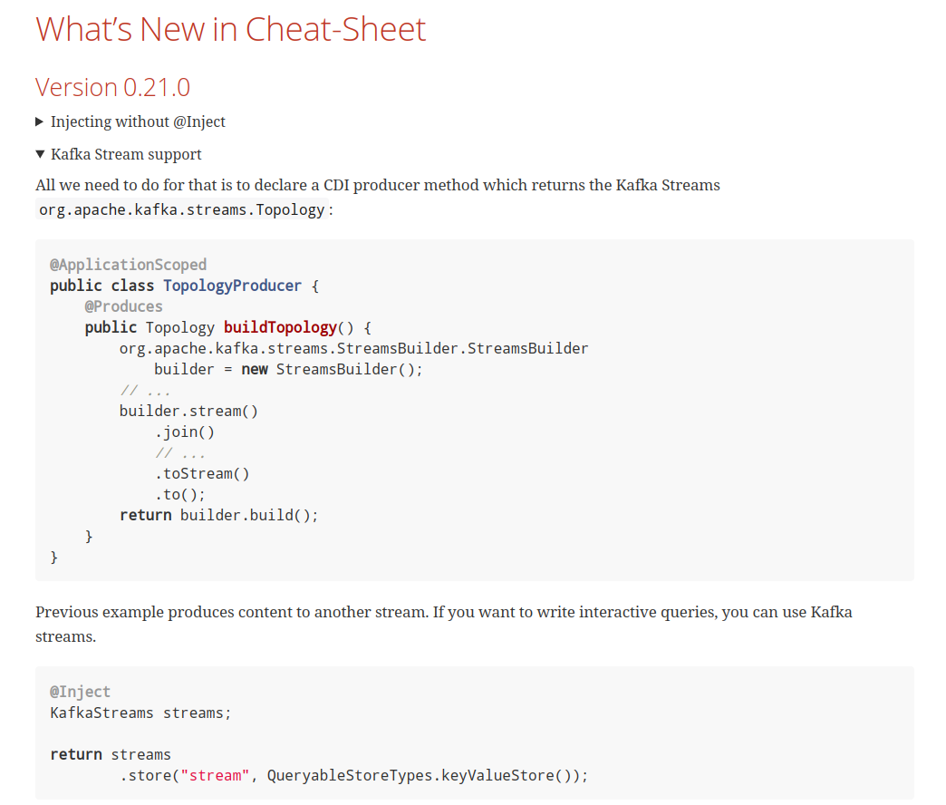 Quarkus Cheat Sheet - CLOVER🍀