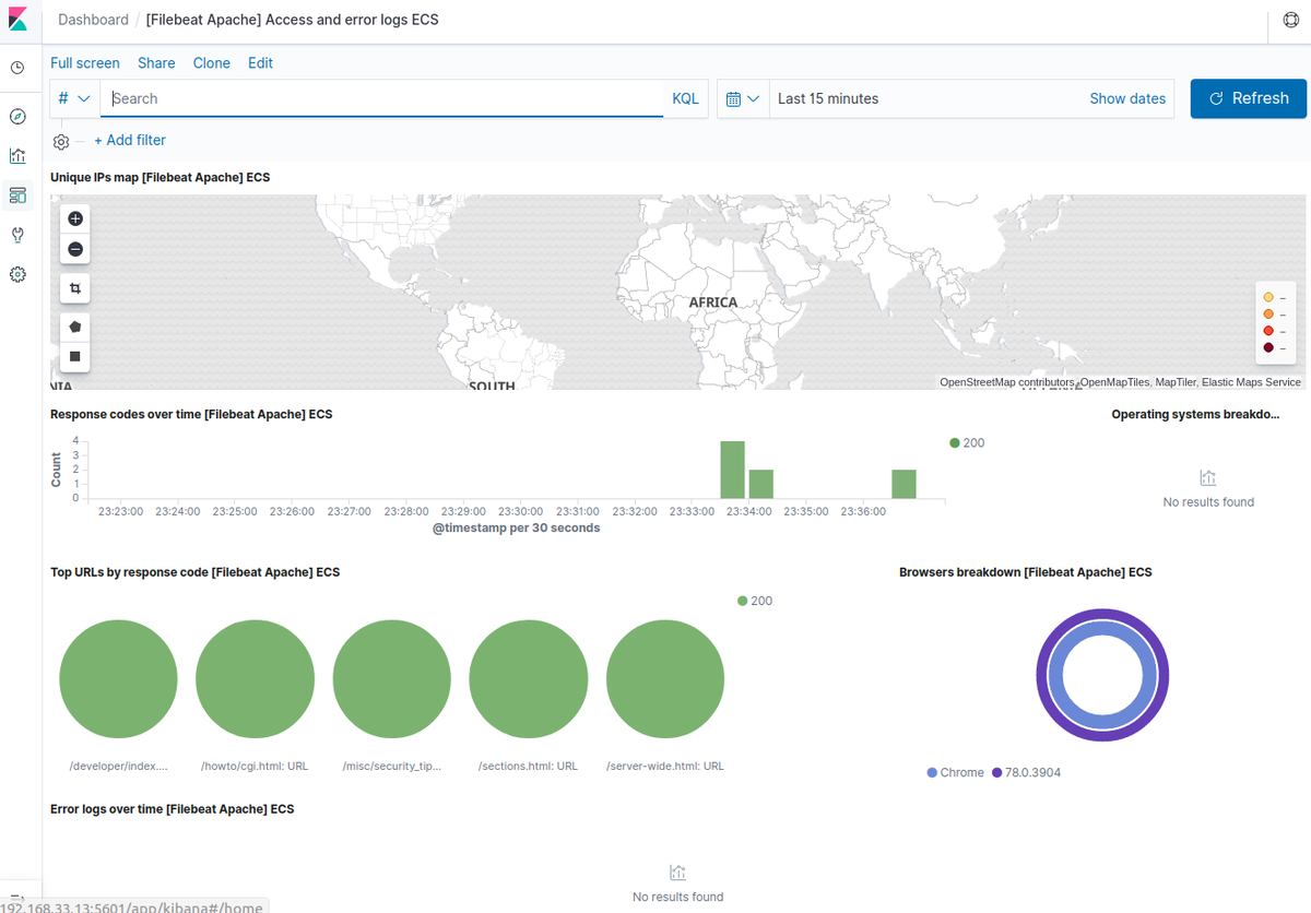 Filebeatで、ApacheのログをElasticsearchに取り込んでみる - CLOVER🍀