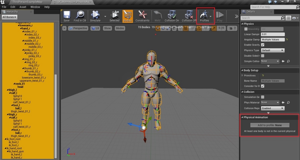 【UE4】Physical Animationsをやってみました 第1回 - relax-of-life’s