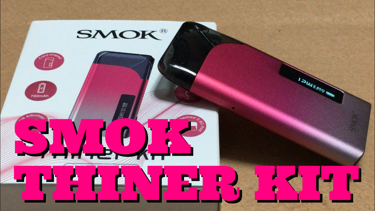SMOK THINER KIT カード型POD － REVIEW！！ - きんたろ / Kintaro Channel