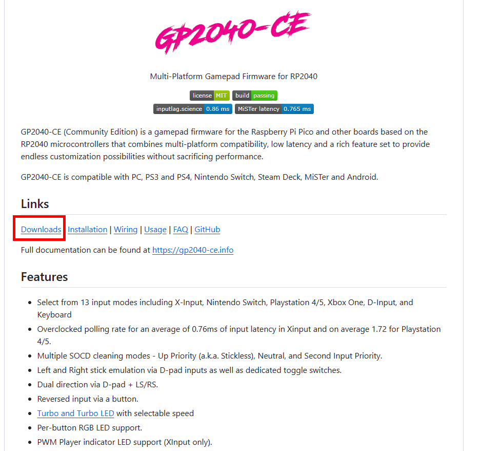 ラズベリーパイpico 自作レバーレス GP2040-CEの導入設定方法 - HP