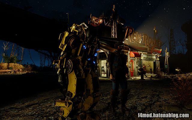 【Fallout4】Combat Helmet Illuminationのライト修正と光源改造実験 - Fallout箱庭DIY