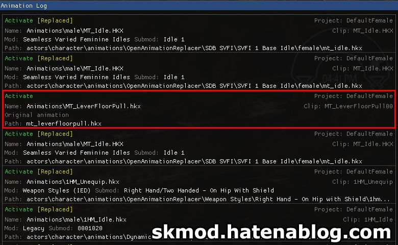 【SkyrimSE】EVG Animated Traversalのレバーアクション対策実験 - Skyrim箱庭DIY
