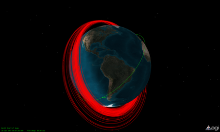 個別「ISS-ASAT Debris: STK-generated images courtesy of CSSI (www ...