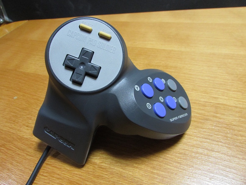 SFC CAPCOM PAD SOLDIER for SUPER FAMICOM！格闘ゲーム用6ボタンコントロールパッド、パッドソルジャー ...