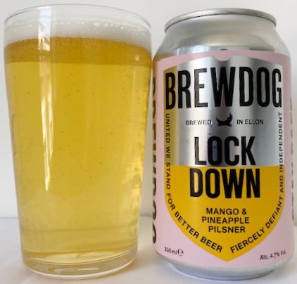 ブリュードッグ ロックダウン マンゴー＆パイナップルピルスナー／Brewdog Lock Down Mango & Pineapple ...