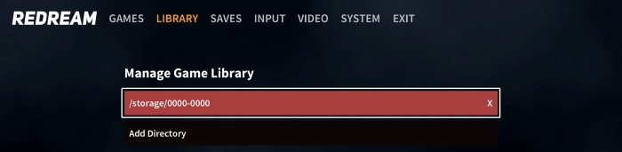 Android11上のredreamで外部ストレージのROMを読み込む - No Gadget, No Life
