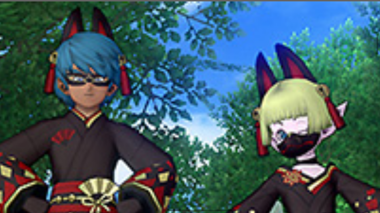 DQXショップ新アイテム【夜狐の装束セット】を細かくチェックしてみた - 【ドラクエ10】るなめりのゆるっとドラクエライフ