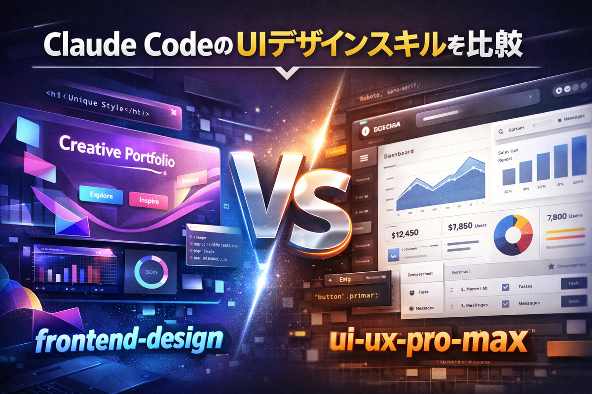 Claude Code スキル比較：frontend-design vs ui-ux-pro-max - MOSFET’s blog