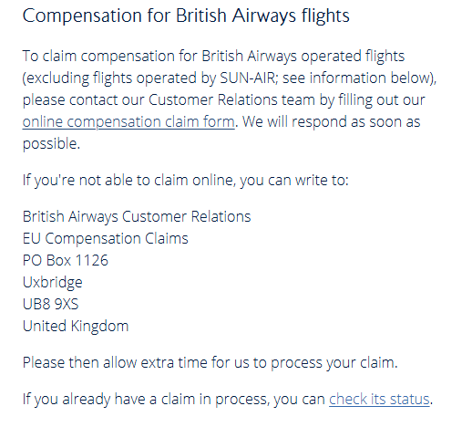 British AirwaysにEU261法(UK261法)で€600保証してもらえた話