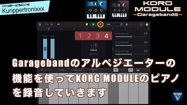 KORG Module コルグ モジュール 操作方法 | その3 ～Garageband編～ 初心者でもわかる 使い方 解説 【0からはじめる ...