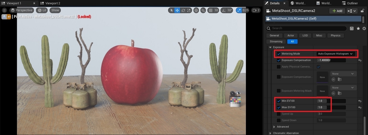 UE5で自動露出を無効にする方法 - Masamichi_Fujiwaraのメモ