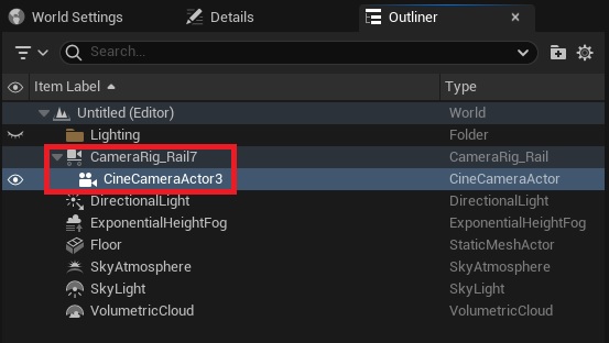 UE5でレールを使用して撮影する方法 - Masamichi_Fujiwaraのメモ