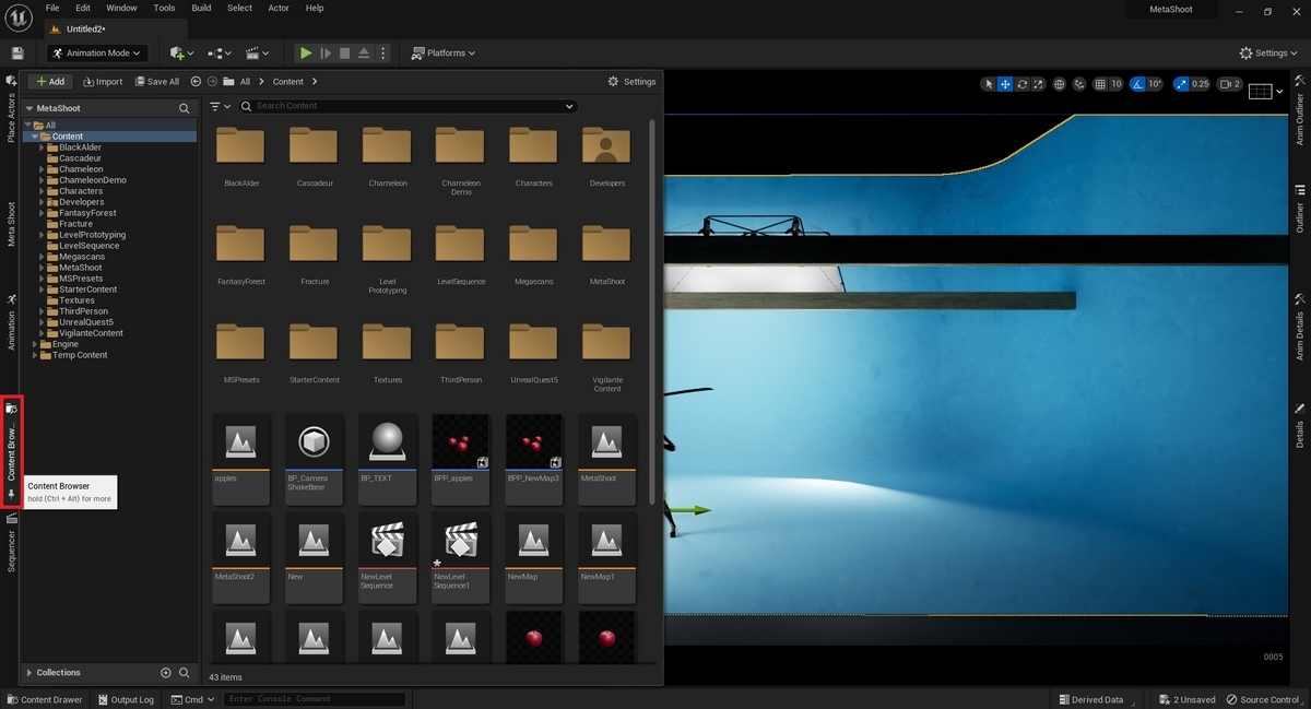 UE5でWindowを折りたたんでViewportを大きくする方法 - Masamichi_Fujiwaraのメモ